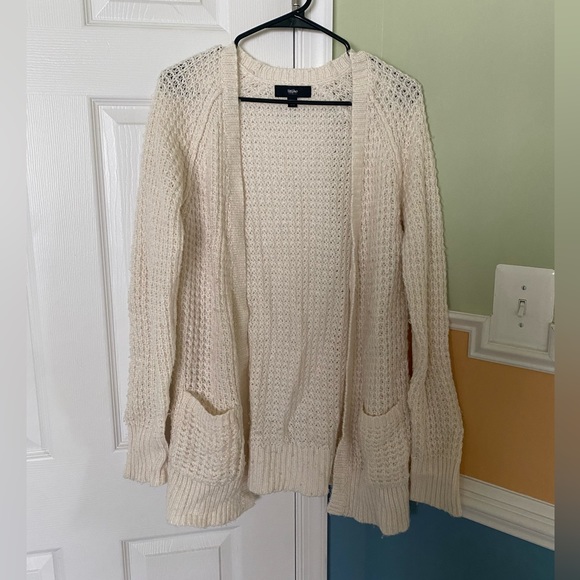 Mossimo Supply Co. | Sweaters | Target Knit Cream Cardigan With Front ...